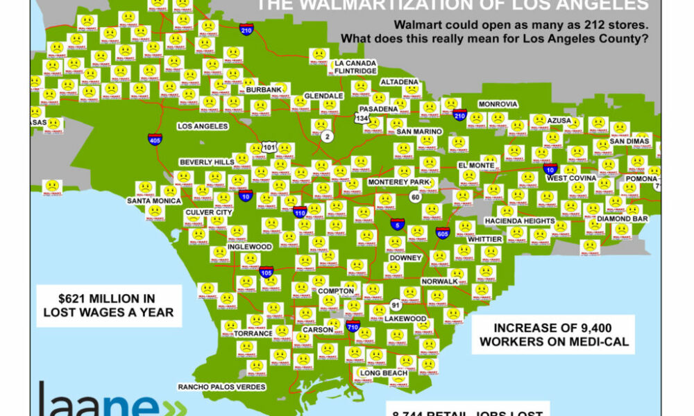 Walmart West Coast Location Map Walmart Wikipedia